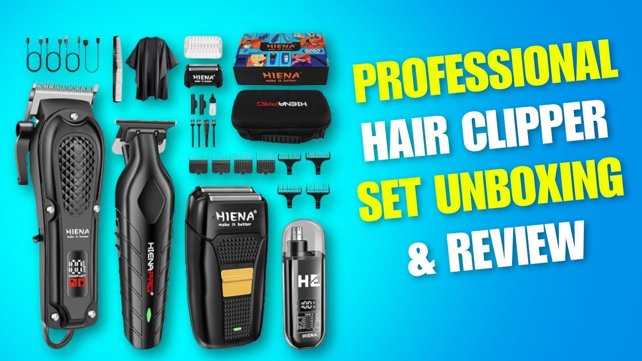 Professional Hair Clipper Set Unboxing & Review | Best Men's Grooming ...