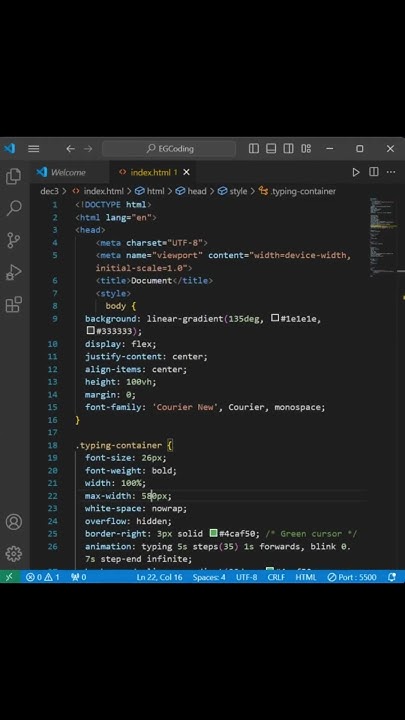 Text Animation Using Html And Css Coding Htmlcss Youtube