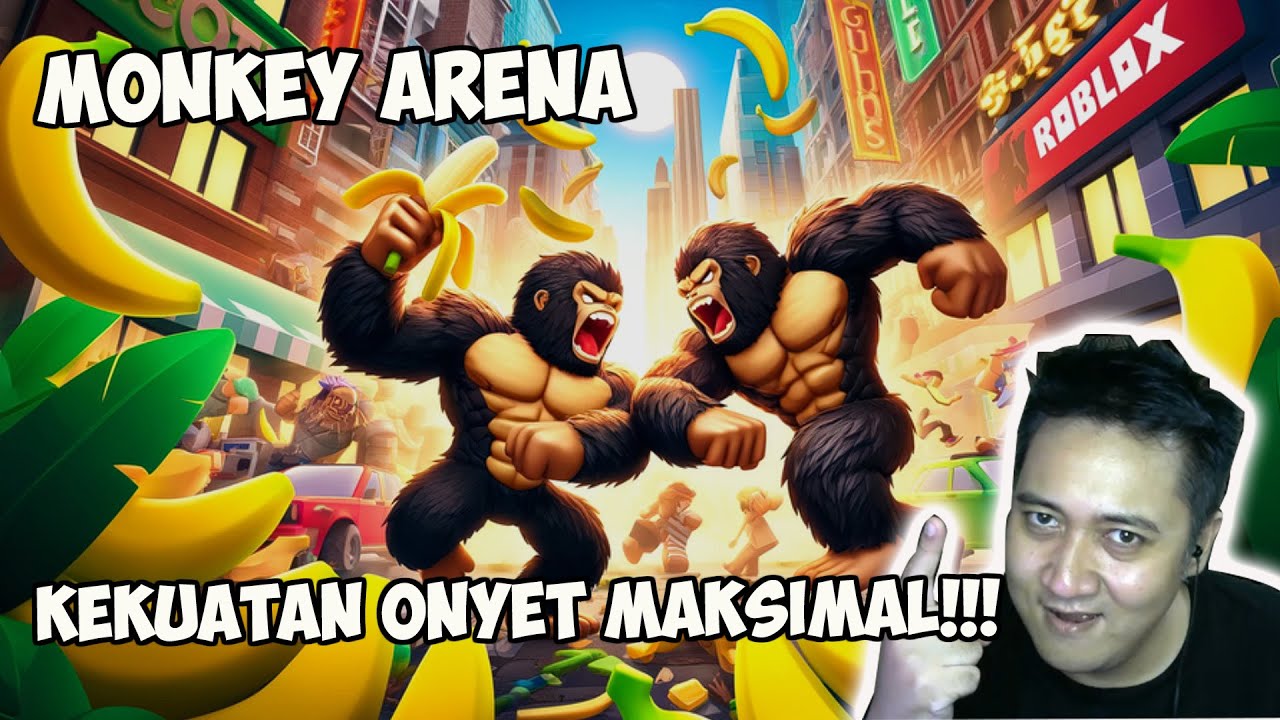 KEKUATAN ONYET MAKSIMAL!!!! - MONKEY ARENA - ROBLOX INDONESIA - YouTube