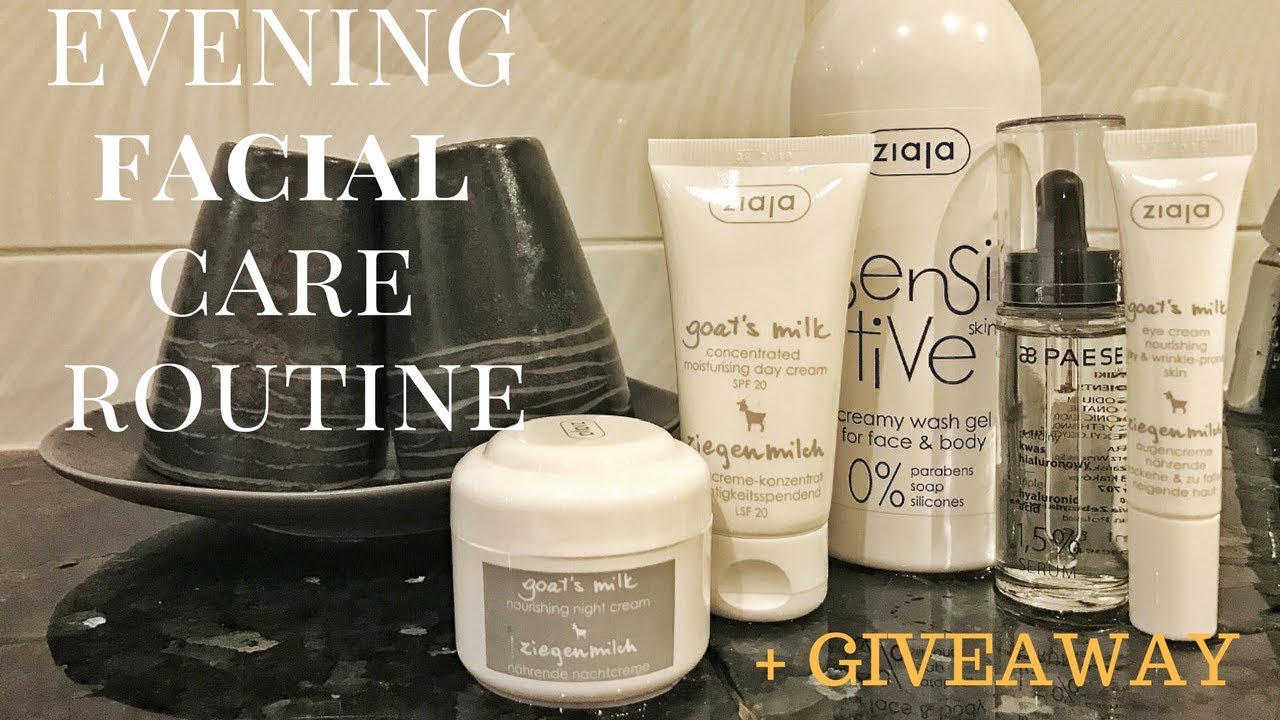 EVENING FACIAL CARE ROUTINE - YouTube