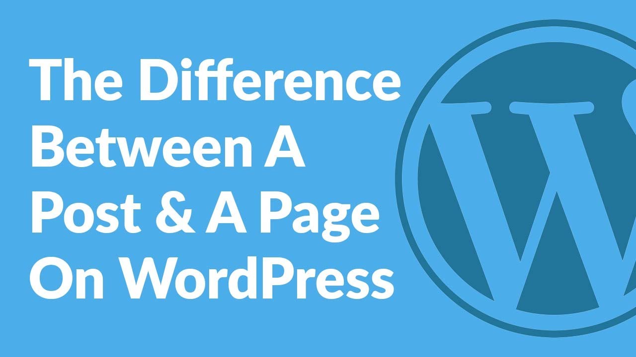 The Difference Between A Post And A Page On WordPress YouTube the-difference-between-a-post-and-a-page-on-wordpress-youtube