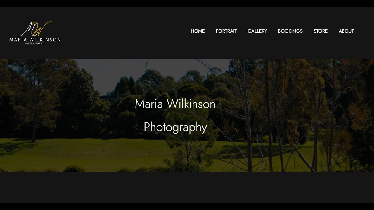 Maria Wilkinson Photography Website Live - YouTube