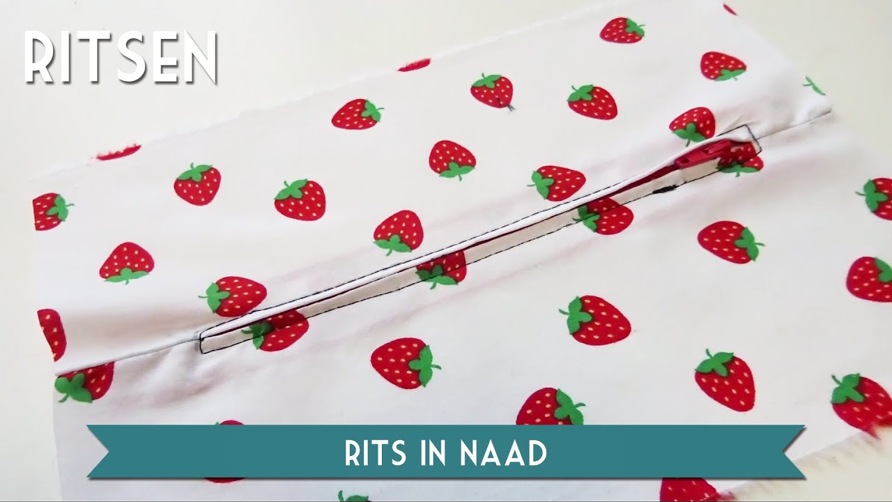 Snelle manier om een rits in een kussen te naaien - Ritsen - YouTube
