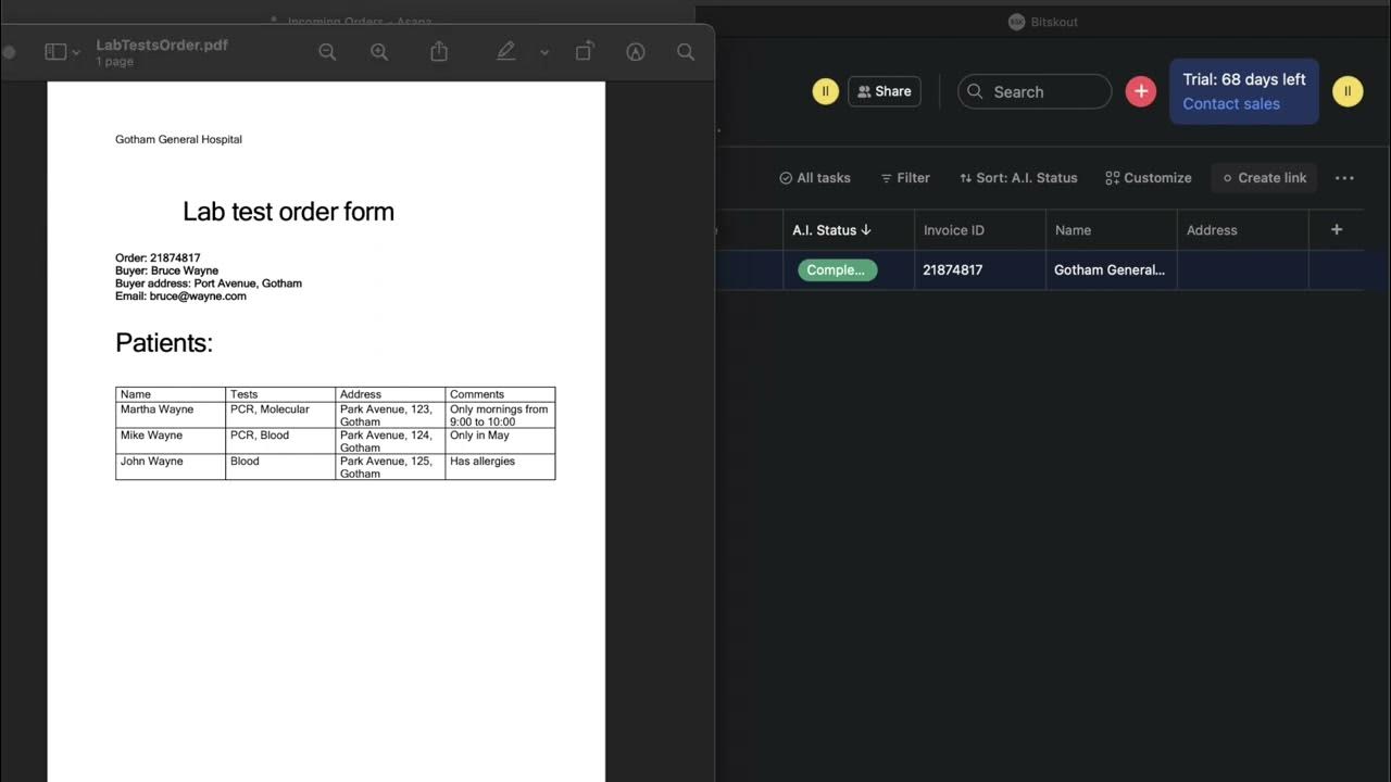 Use Asana and have tables in docs? Convert them into sub-tasks automatically with Bitskout - YouTube