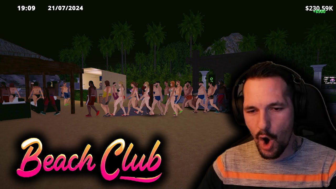 Party Hard🏄‍♀️ Beach Club Simulator 2024 - YouTube