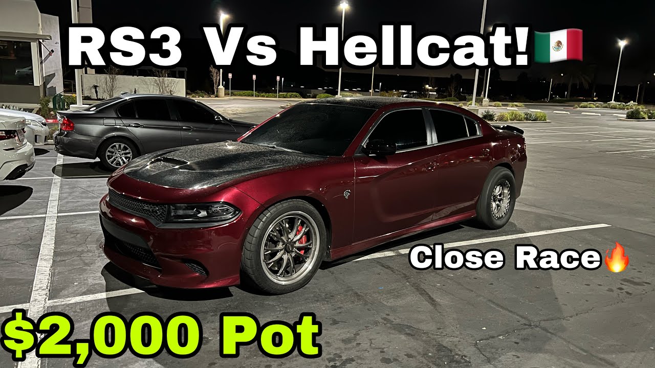RS3 Vs Hellcat! $2,000 Pot #Audi #RS3 #Hellcat - YouTube