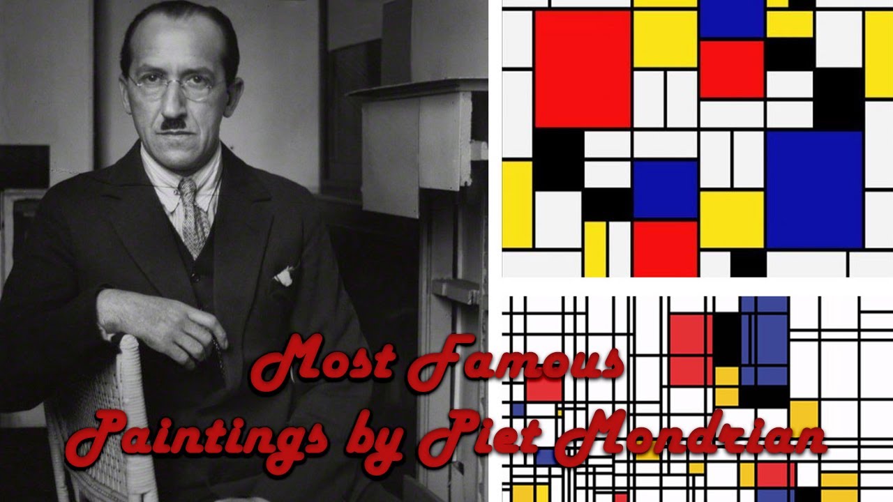 Most Famous Paintings by Piet Mondrian - YouTube