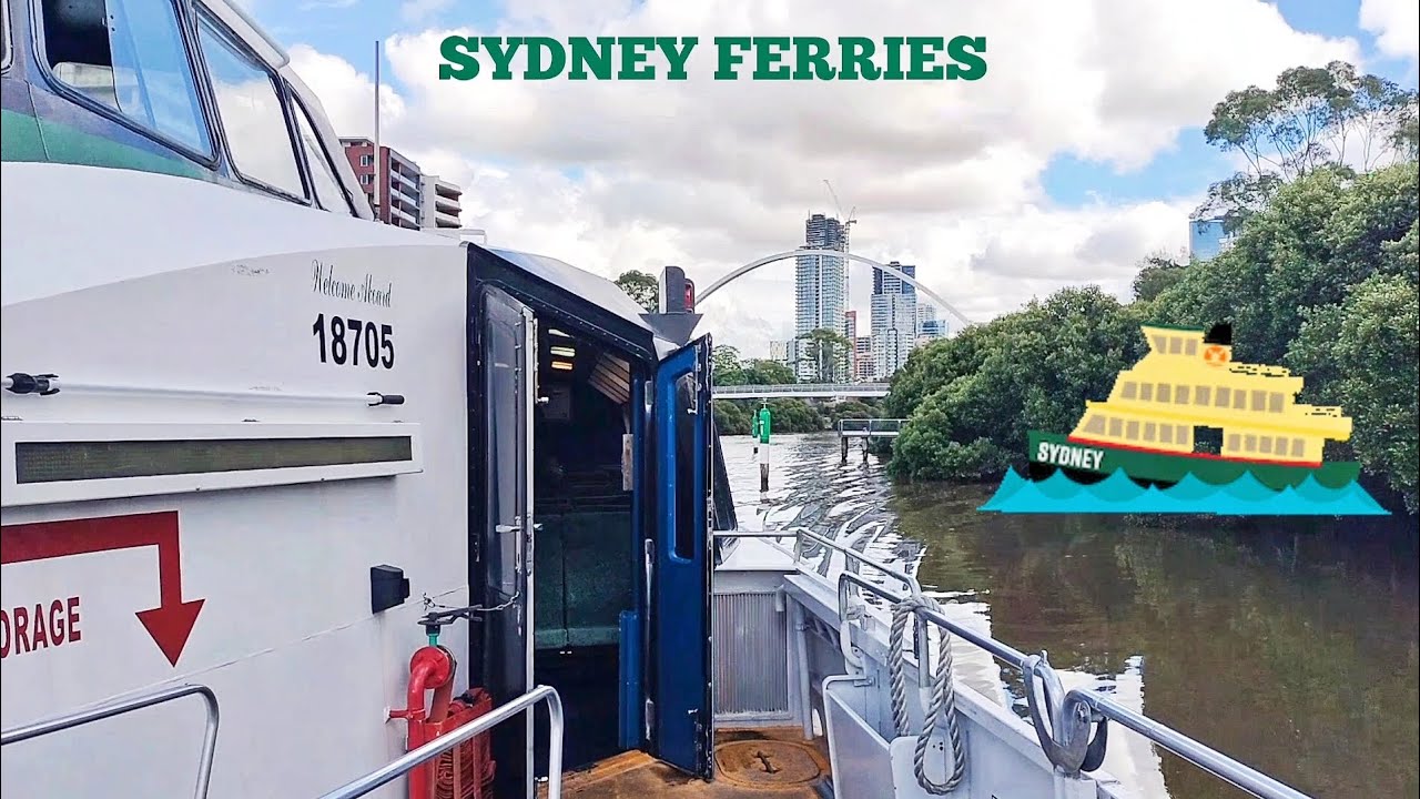Parramatta River class ferry journey [RIVERCAT] Sydney Ferries service - YouTube