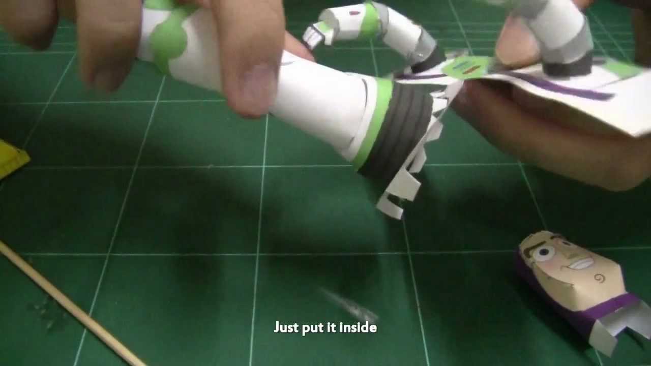 Tutorial: Buzz Lightyear Papercraft Part 2 (Boxes-Header Workshop ...
