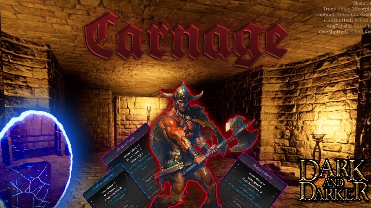 Dark and Darker - Carnage - A Barbarian Experience - YouTube