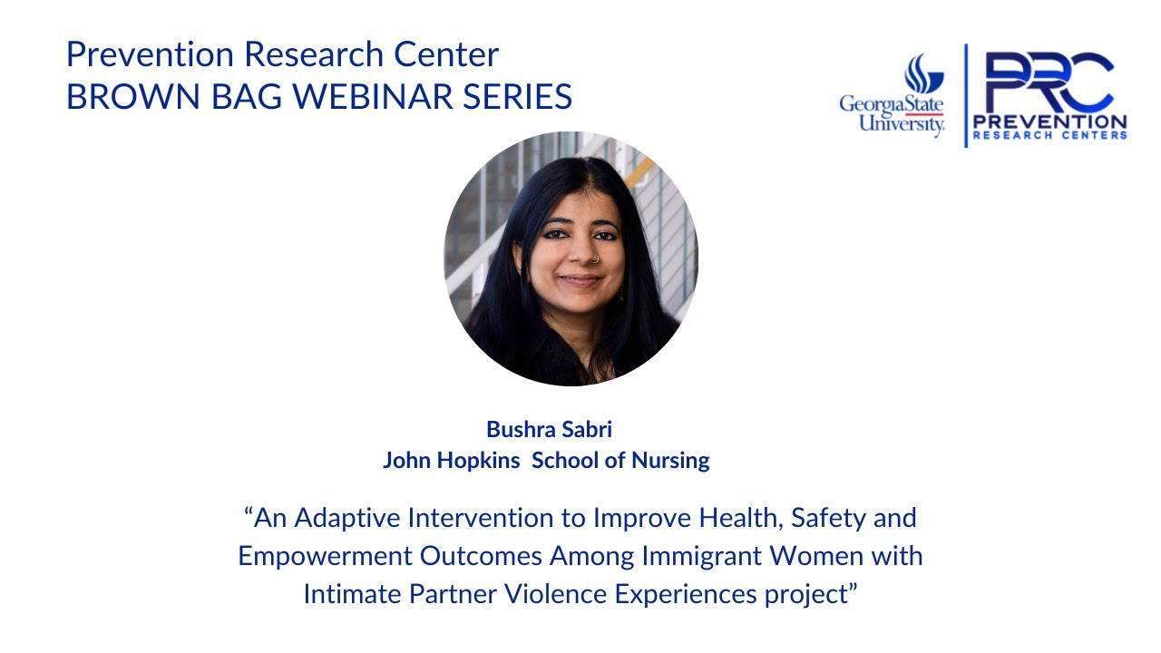 Brownbag Webinar, featuring Bushra Sabri - YouTube