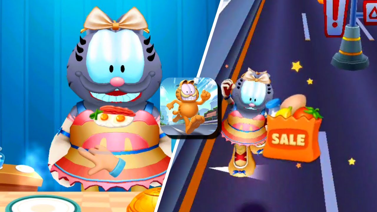 Garfield Rush 🐈 Play w/ Garfield, Odie or Nermal! Endless running Game ...