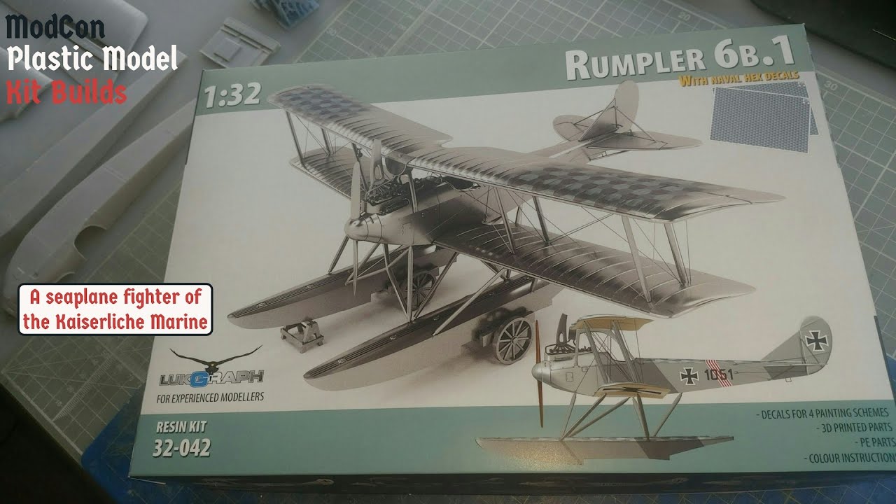 A Review of Lukgraph's Rumpler 6B.1 in 1/32 scale - YouTube