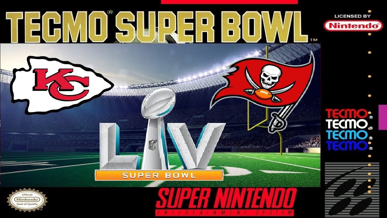 Tecmo Super Bowl LV - Chiefs vs. Buccaneers 2021 (SNES) - YouTube