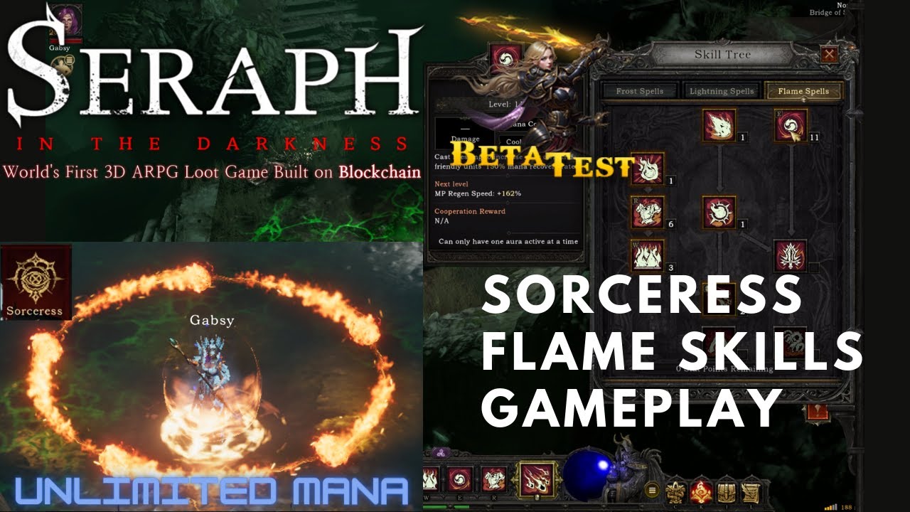 SERAPH: in the Darkness | BETA TEST | Sorceress Flame Build Gameplay ...