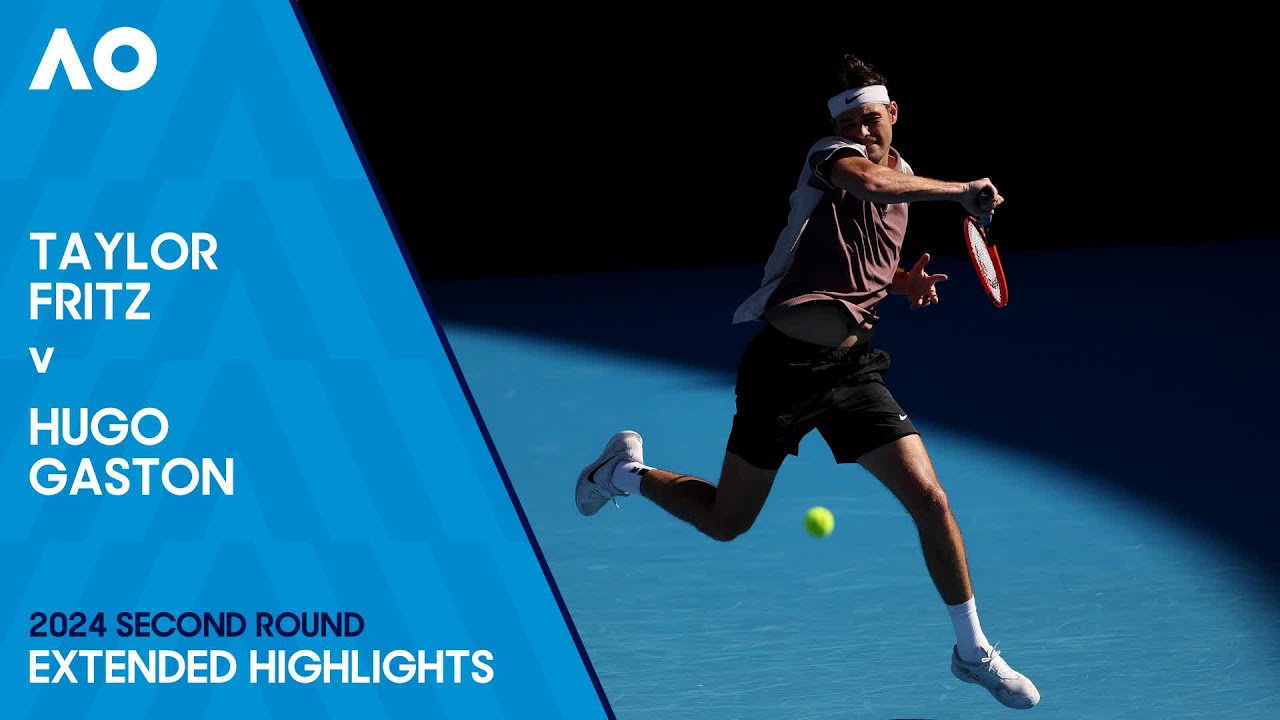 Taylor Fritz v Hugo Gaston Extended Highlights | Australian Open 2024 ...