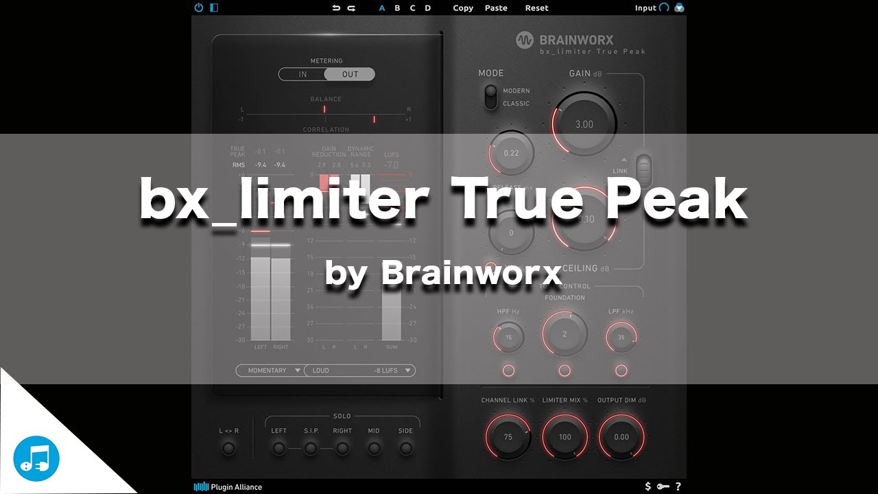 Brainworx bx_limiter True Peak | 聴くのが好きになる真のピークリミッター - YouTube