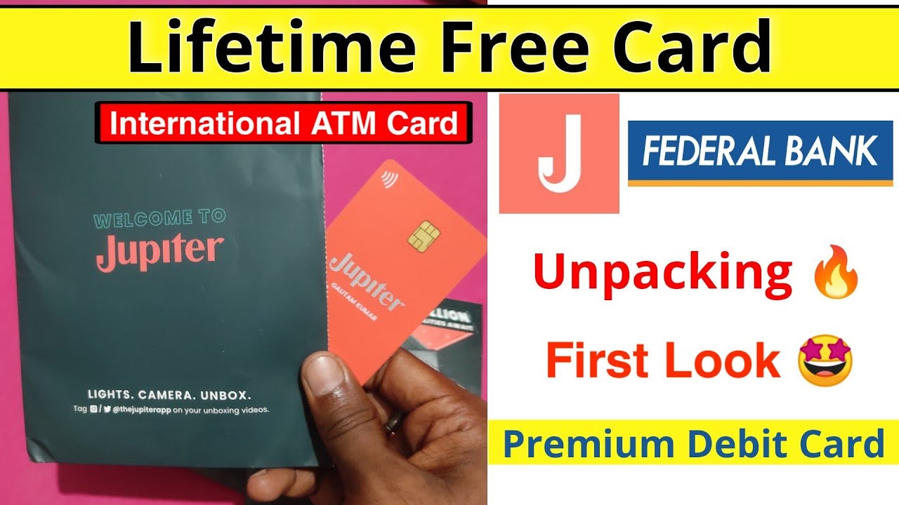 Jupiter Federal Bank account Debit card unboxing 😍 | Jupiter visa ...