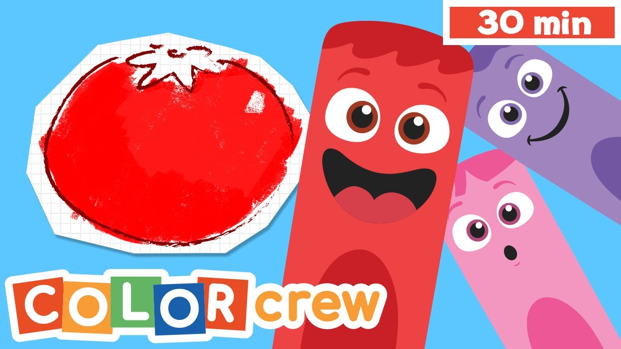 Toddler Learning Videos w Color Crew - 30 minutes | @BabyFirst Learn ...
