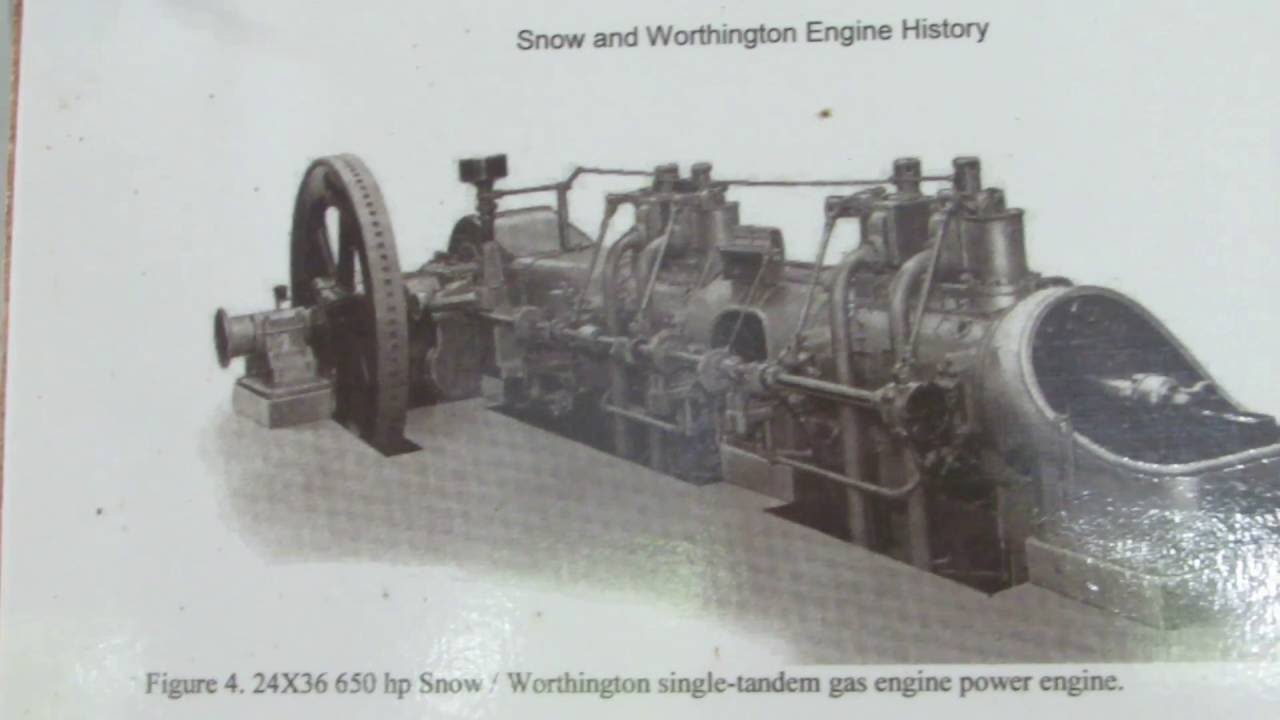 600 Horsepower Reciprocating Natural Gas Engine in Action Snow ...