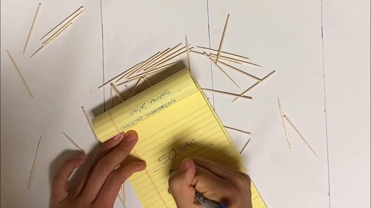 Estimating Pi Through Buffon's Needle - YouTube