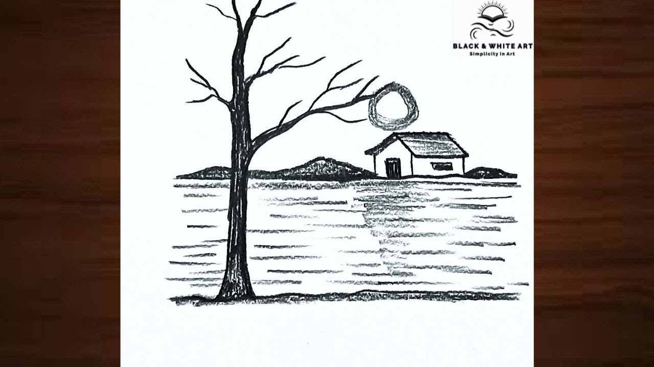 Easy Black And White Drawing