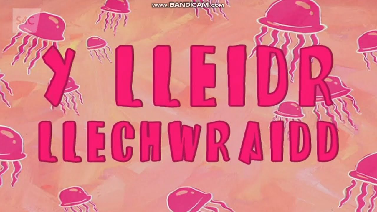 Spongebob Squarepants: The Pink Purloiner Title Card (Welsh - YouTube