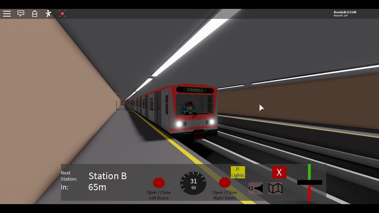 Roblox - Jazda Athens Metro 1st Generation w Train Factory - YouTube