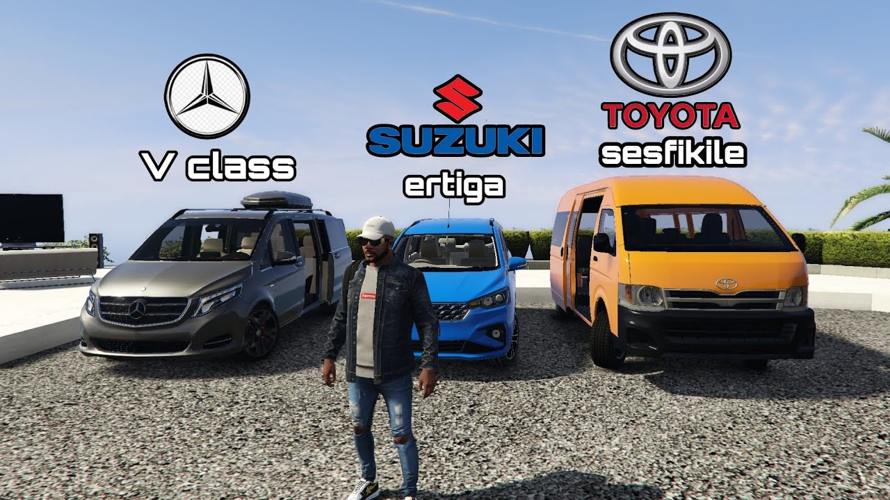 Toyota Hiace VS Benz V Class VS Suzuki Ertiga uber taxi challenge - GTA ...