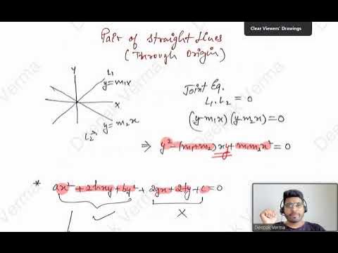 Pair of straight Lines l Lec-2 | Second Degree Homogenous Equation | IIT-JEE | PGT - YouTube
