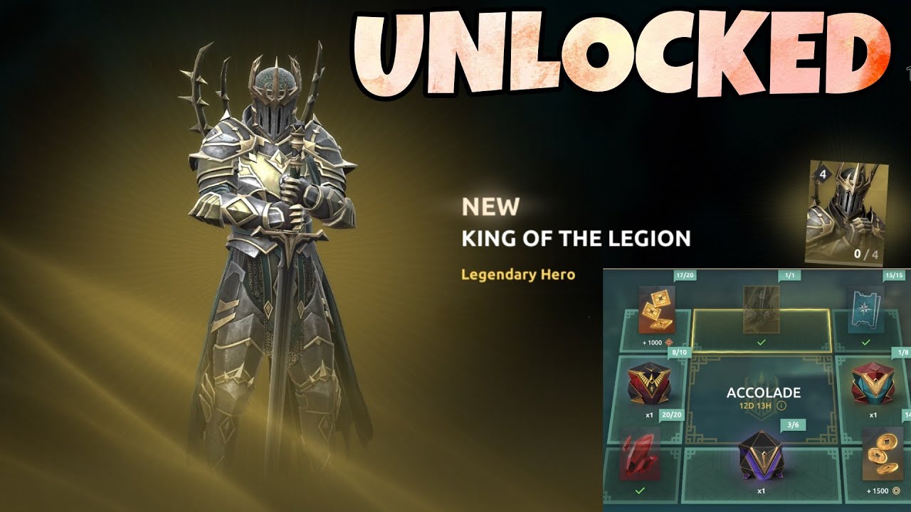 UNLOCKED!! KiNG OF THE LEGiON - Shadow Fight Arena - YouTube