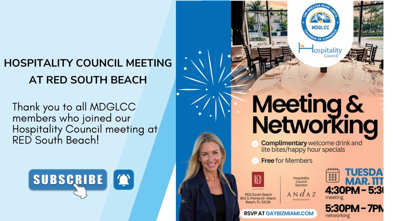 Hospitality Council Meeting at Red South Beach - YouTube