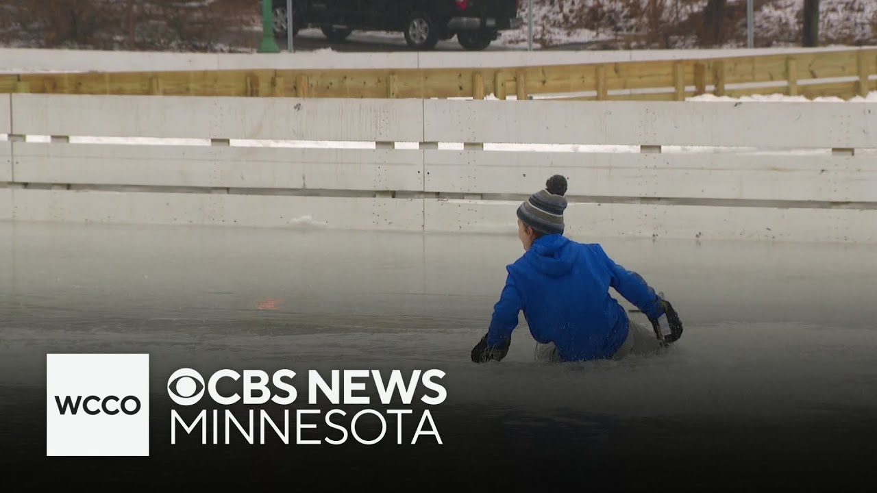 Rinks are melting after this stretch of warm weather - YouTube