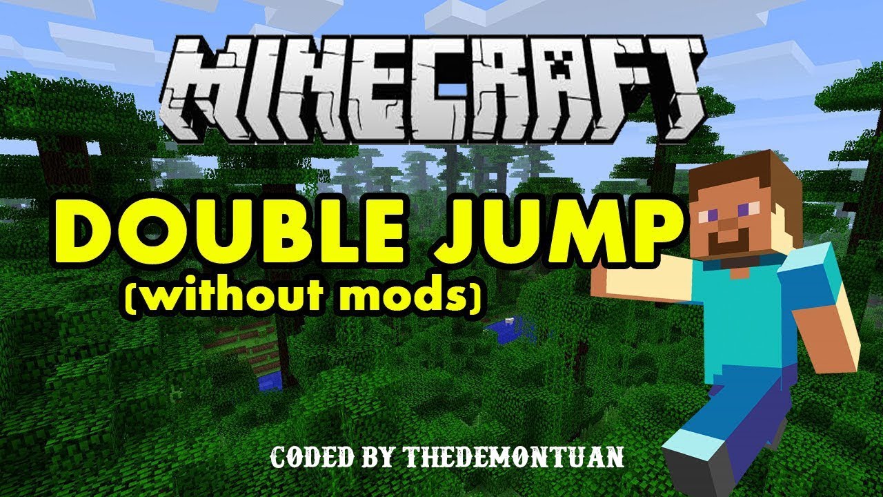 Minecraft: Double Jump V2 [DataPack] [1.16.X-1.17.X] - YouTube