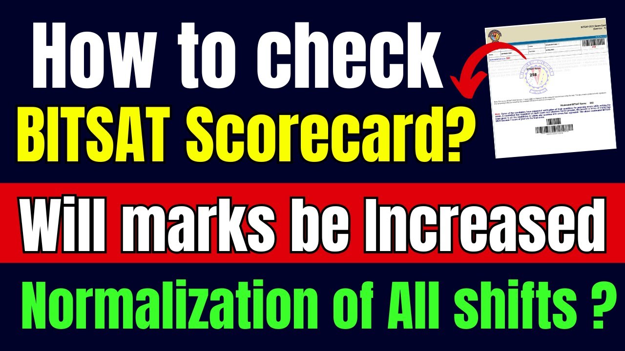 BITSAT 2025 1st attempt Scorecard | Moderation in BITSAT Score | Is ...