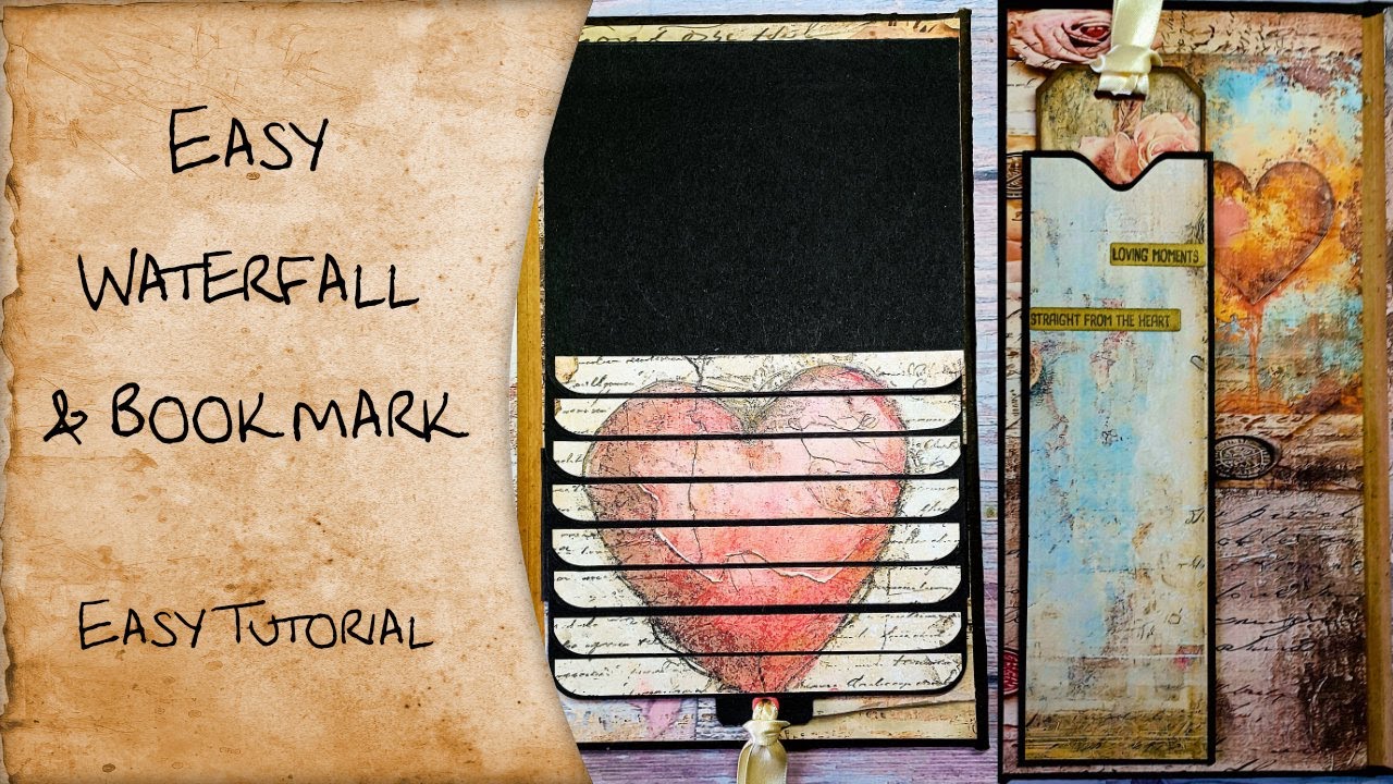Waterfall & book mark beginner friendly - YouTube