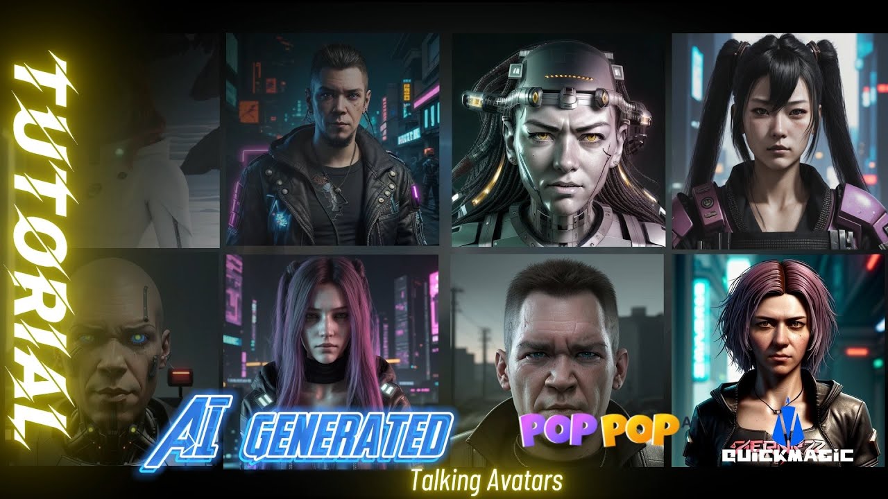 Create animated talking avatar with AI tools (Free PopPopAI, QuickMagic ...