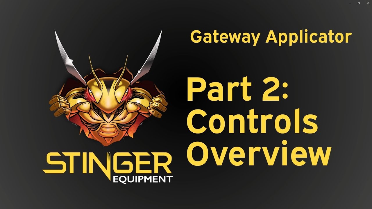 Part 2 - Control Overview of the Stinger Gateway Applicator Training ...