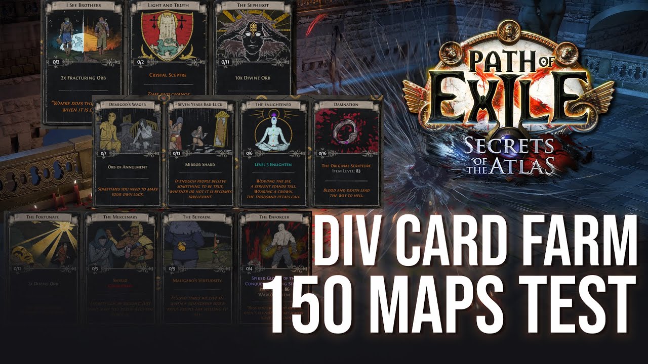 Poe 3 26 Divination card farm is very strong this league - YouTube
