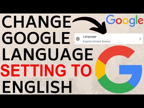 How to Change Google Language Settings to English - YouTube