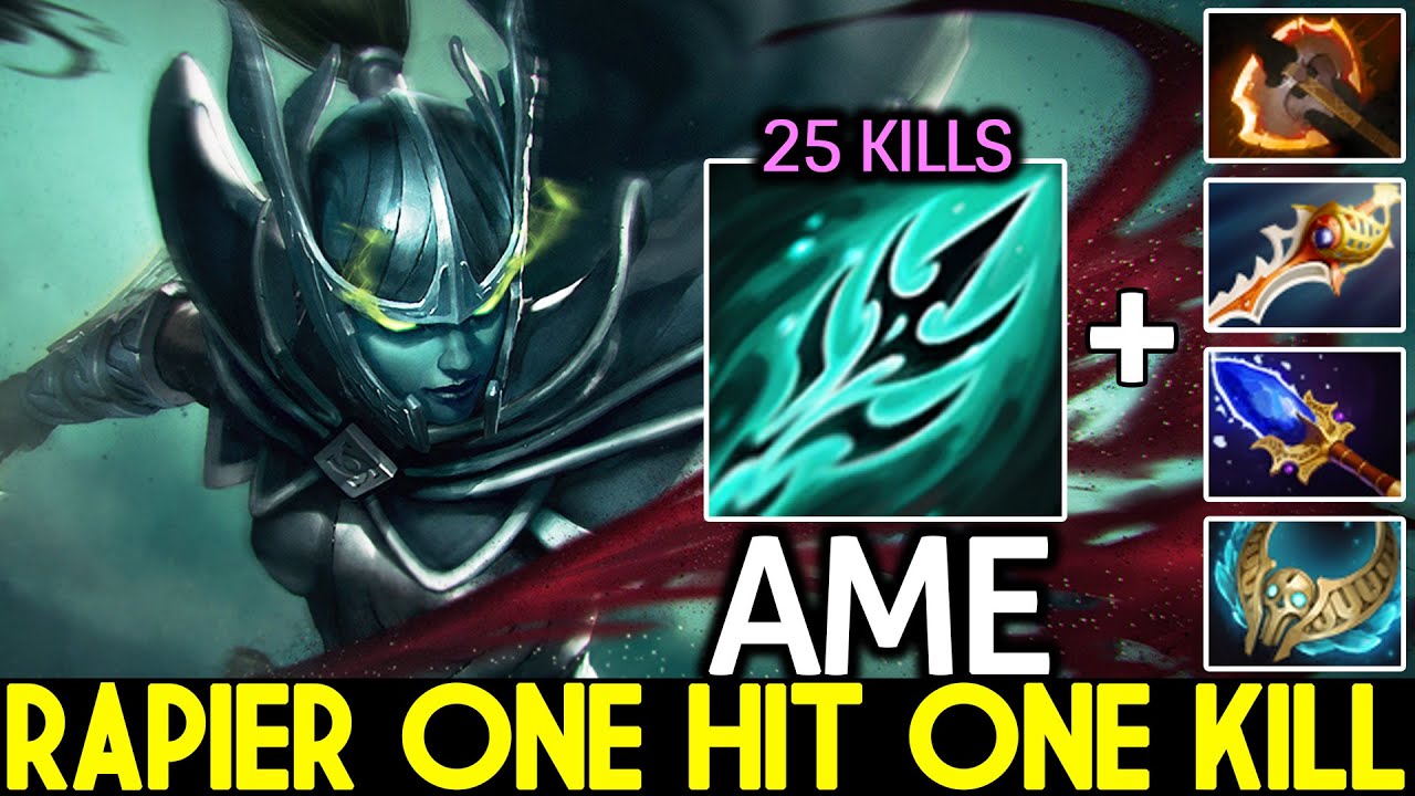 AME [Phantom Assassin] Powerful Divine Rapier One Hit One Kill Dota 2 ...