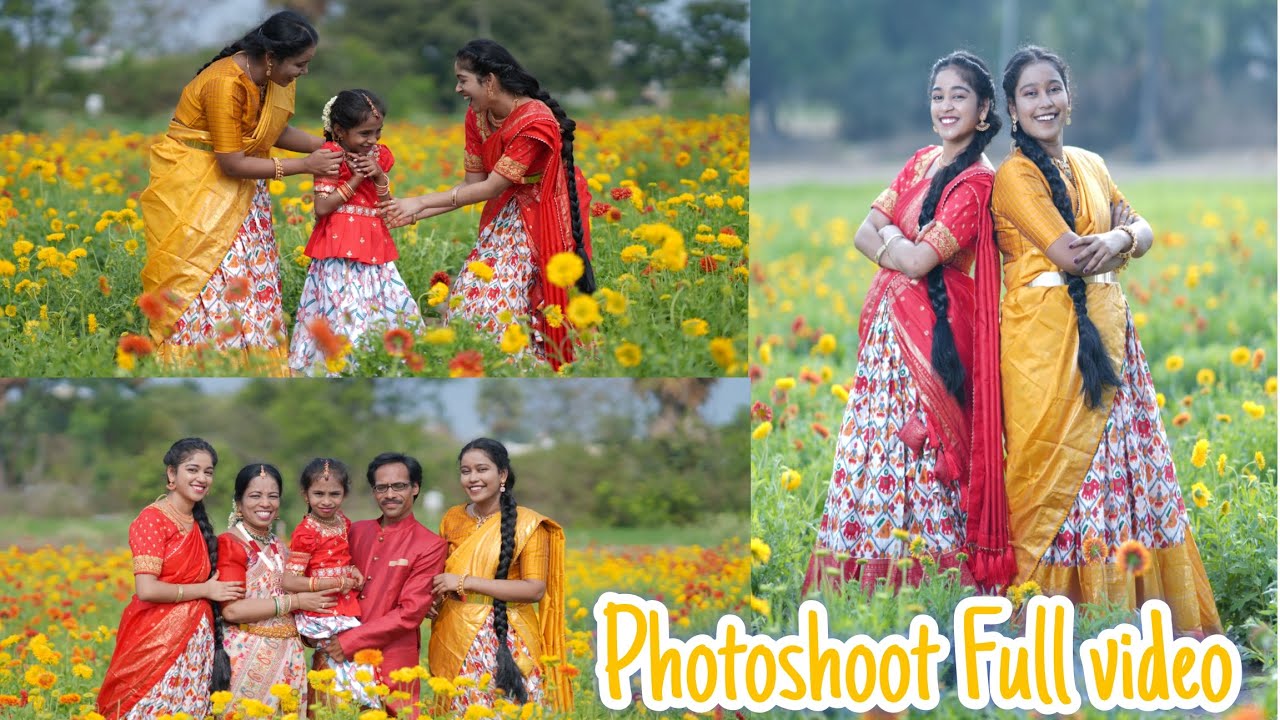 Srinika's photoshoot Full video for Saree function | Harika Chakilam - YouTube