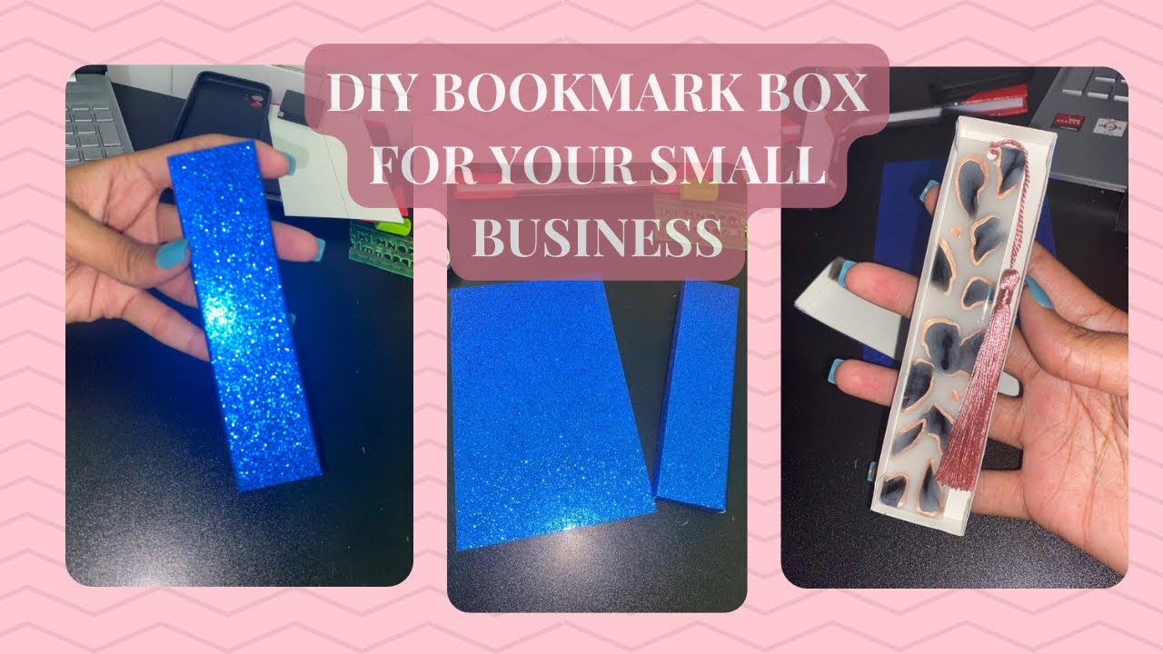How to Make cute packaging boxes for your #resin bookmarks. Quick and ...