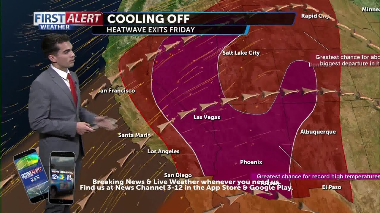 Cooling Friday, clouds increasing - YouTube