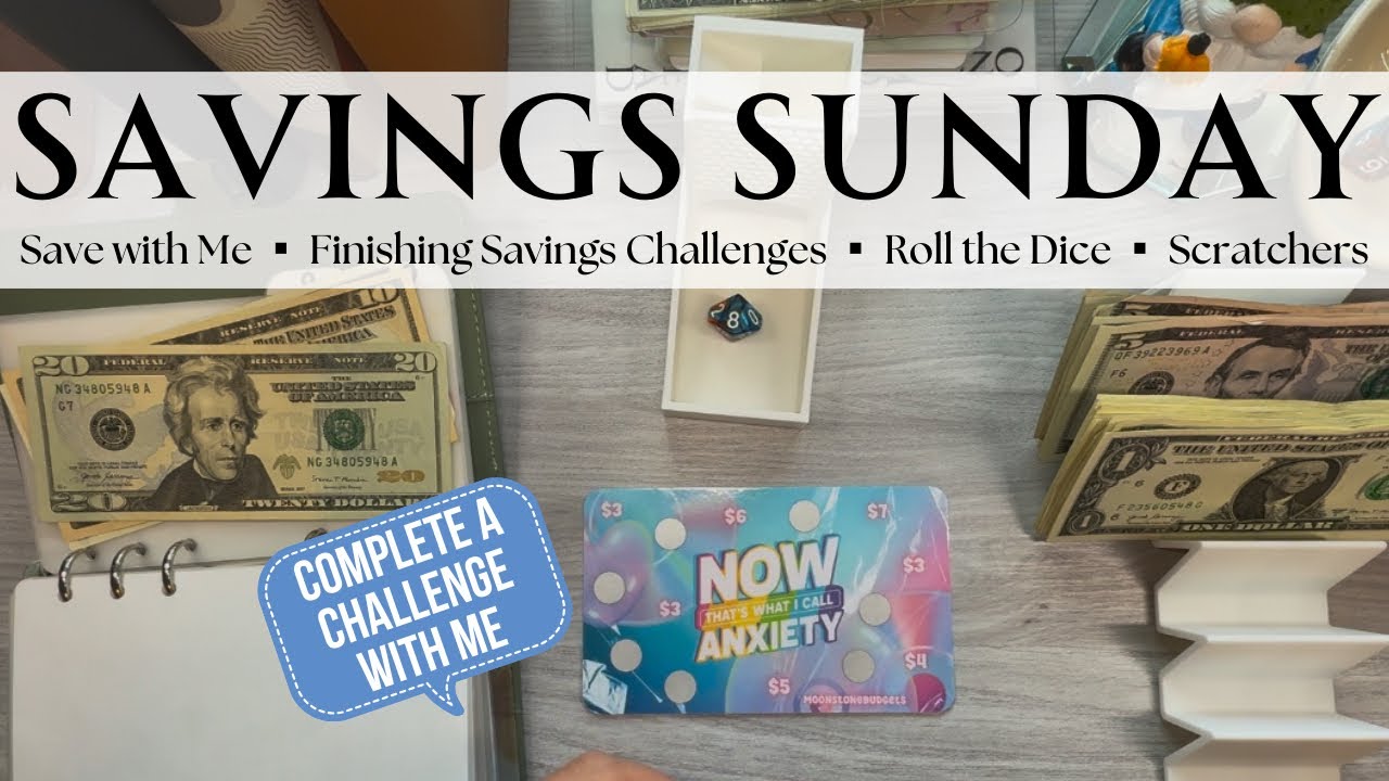 Savings Sunday | Finish Savings Challenges | Save with Me | Dice Games ...
