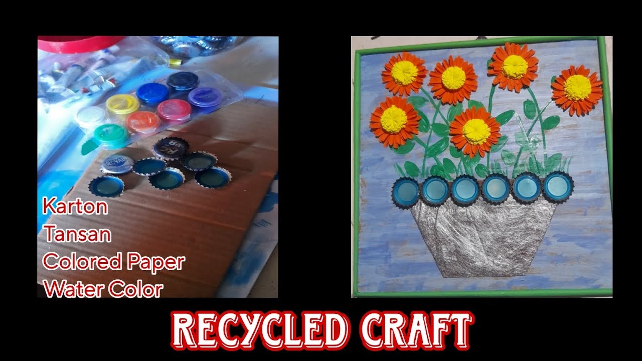 Gawa Sa Takip ng Bote Craft | Gawa sa Tansan | Diy Craft Using Recycled ...