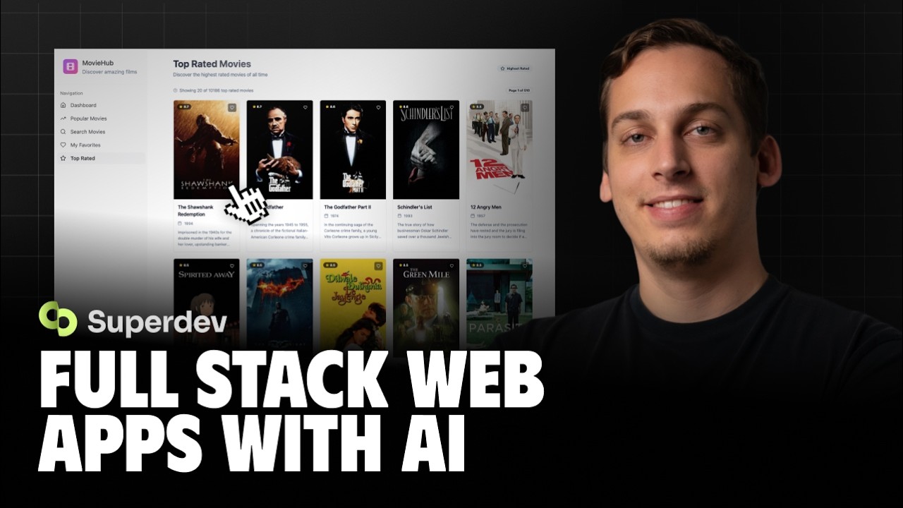AI Web App Builder with Built-in Auth, DB & API – SuperDev - YouTube