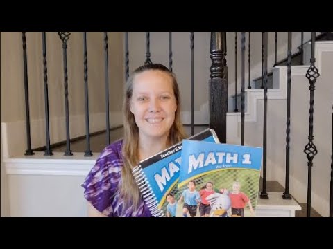 Look Inside the Book: BJU Press Math 1, 5th edition - YouTube