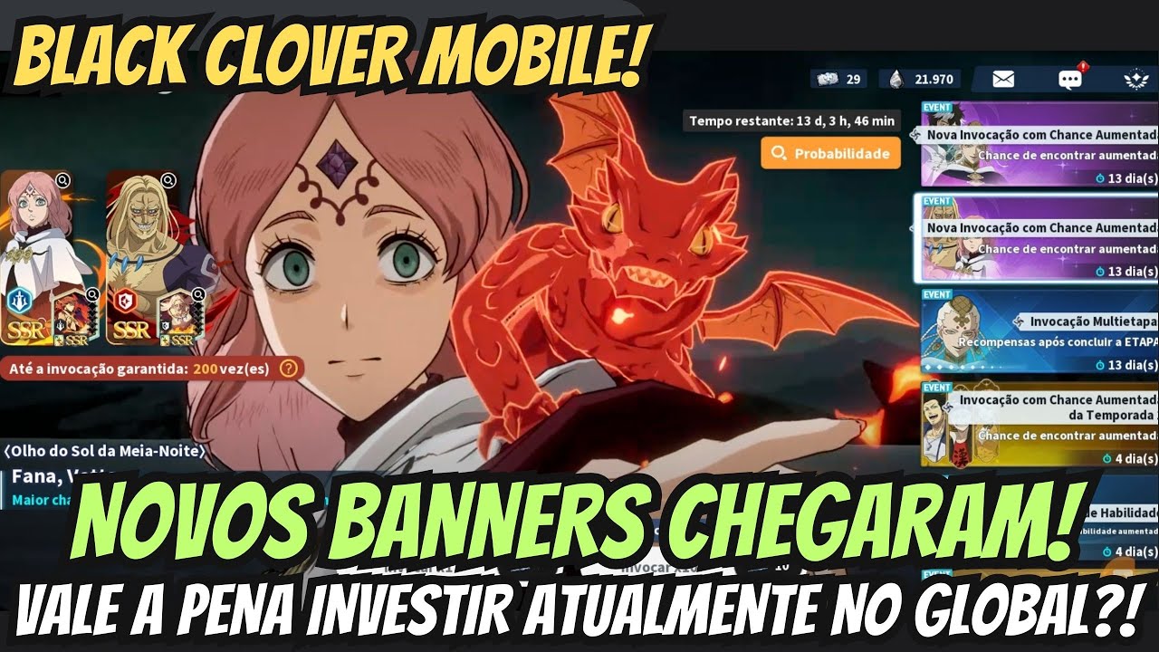 ⭐NÃO GASTE SEUS RECURSOS NOS NOVOS BANNERS DE BLACK CLOVER MOBILE!!!⭐ ...