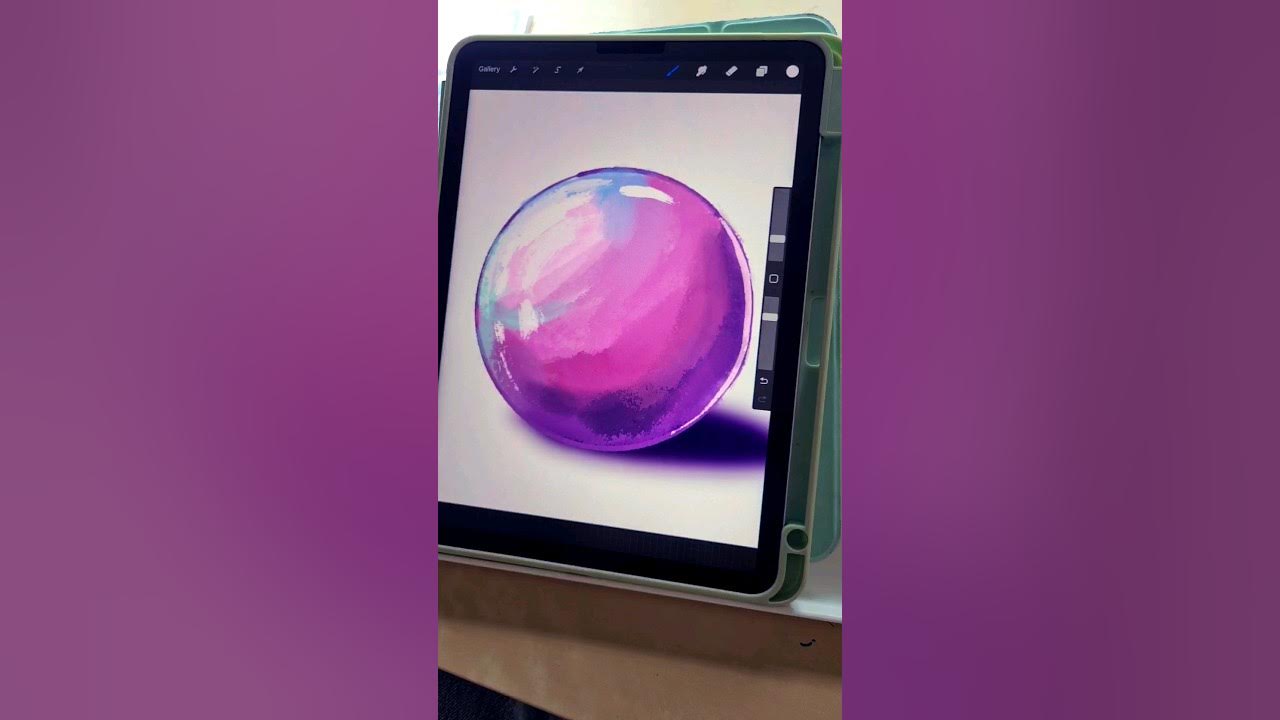 PROCREATE Drawing a coloured ball easily #procreateart #drawingtutorial ...